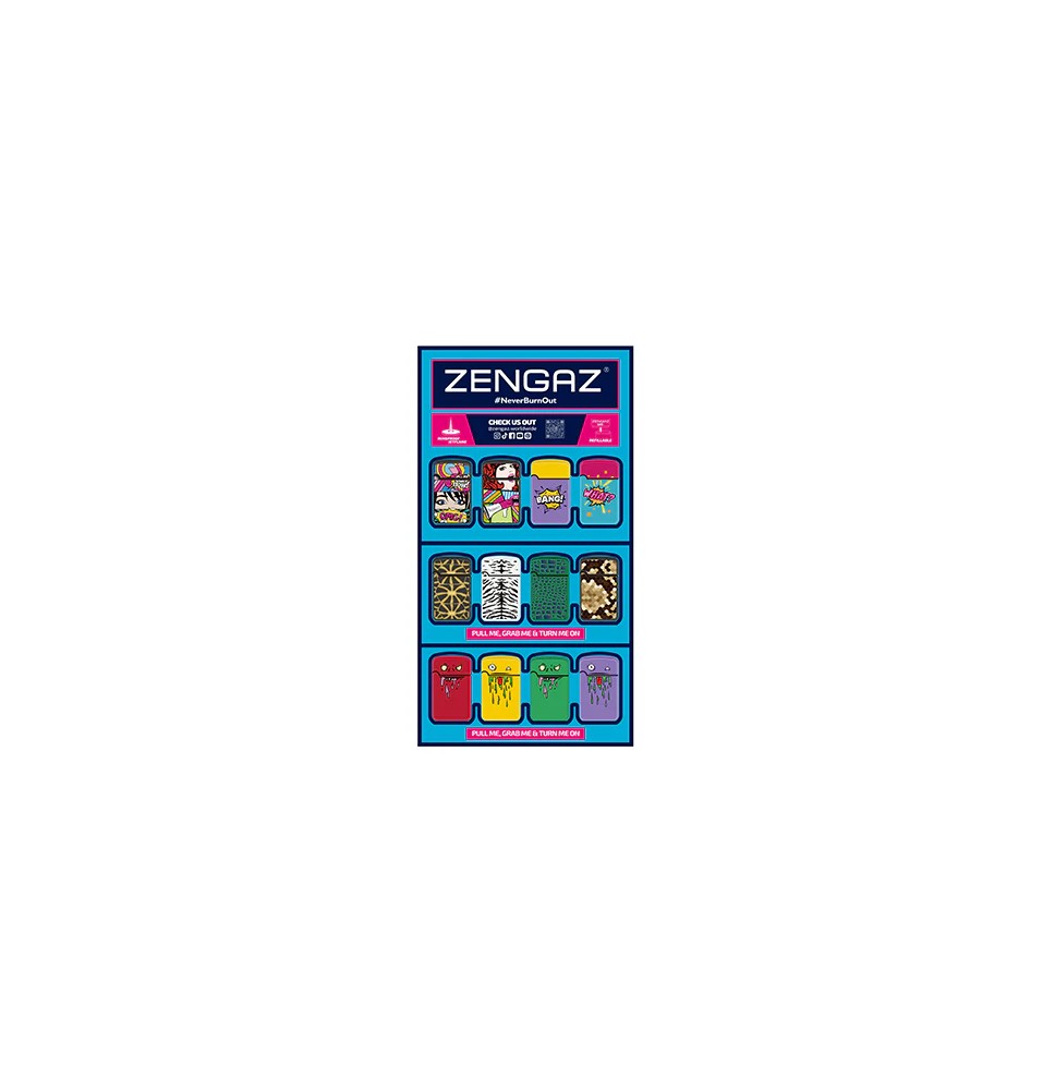 Zengaz Cube ZL-12 Royal Jet (EU-S5) - Jet Flame Lighters Bundle + 48 ...