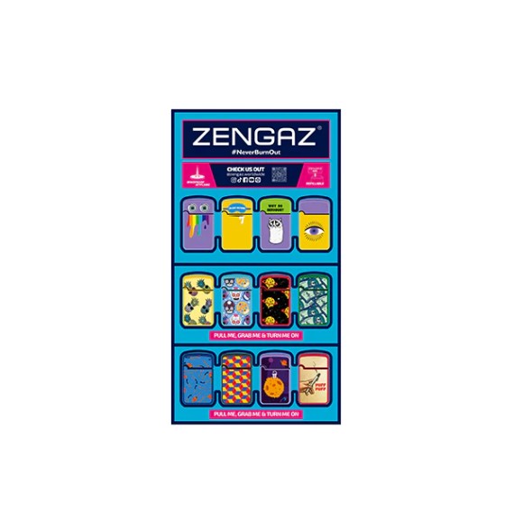 Zengaz Cube ZL-12 Royal Jet (EU-S3) - Jet Flame Lighters Bundle + 48 ...
