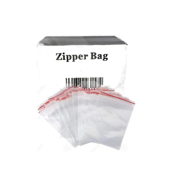 Zipper Branded 45mm x 45mm Clear Baggies